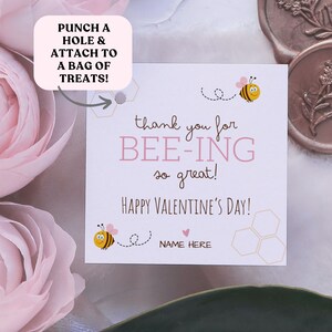 Editable Valentine's Day Favor Tag|tag for Class/daycare|kids Treats ...