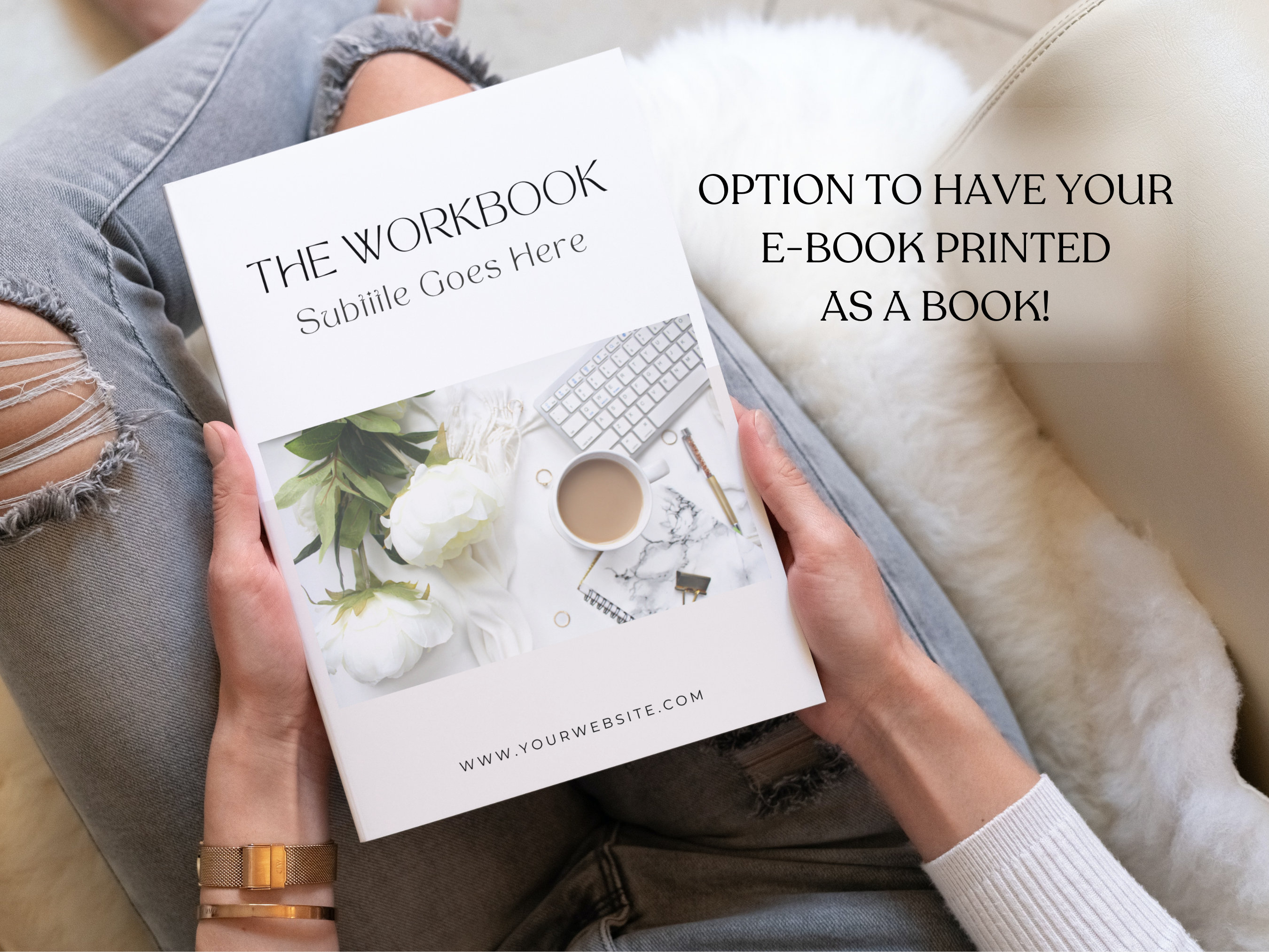 E-book Template Editable Workbook Template Neutral - Etsy