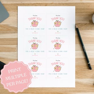 Editable Teacher Appreciation Tag Template | End of School Teacher ...