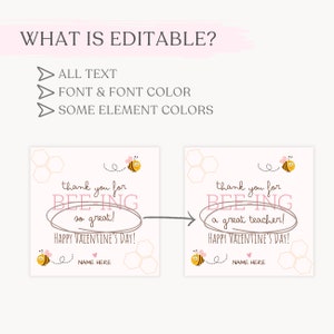 Editable Valentine's Day Favor Tag|tag for Class/daycare|kids Treats ...
