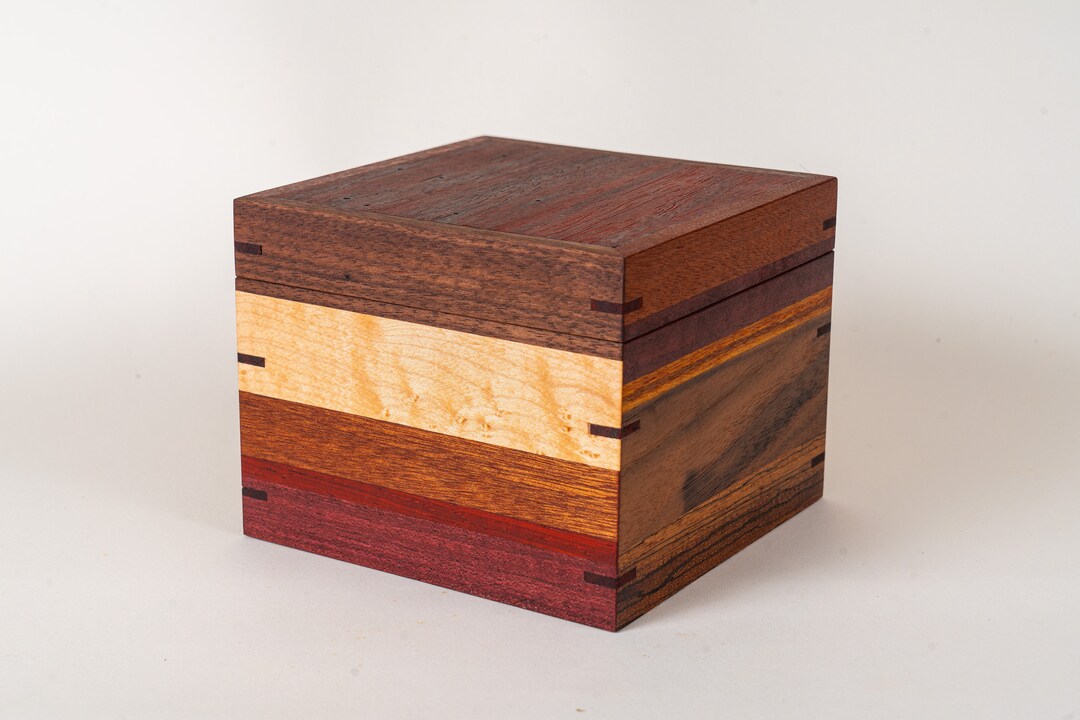 Cube Scrap Wood Box - Etsy