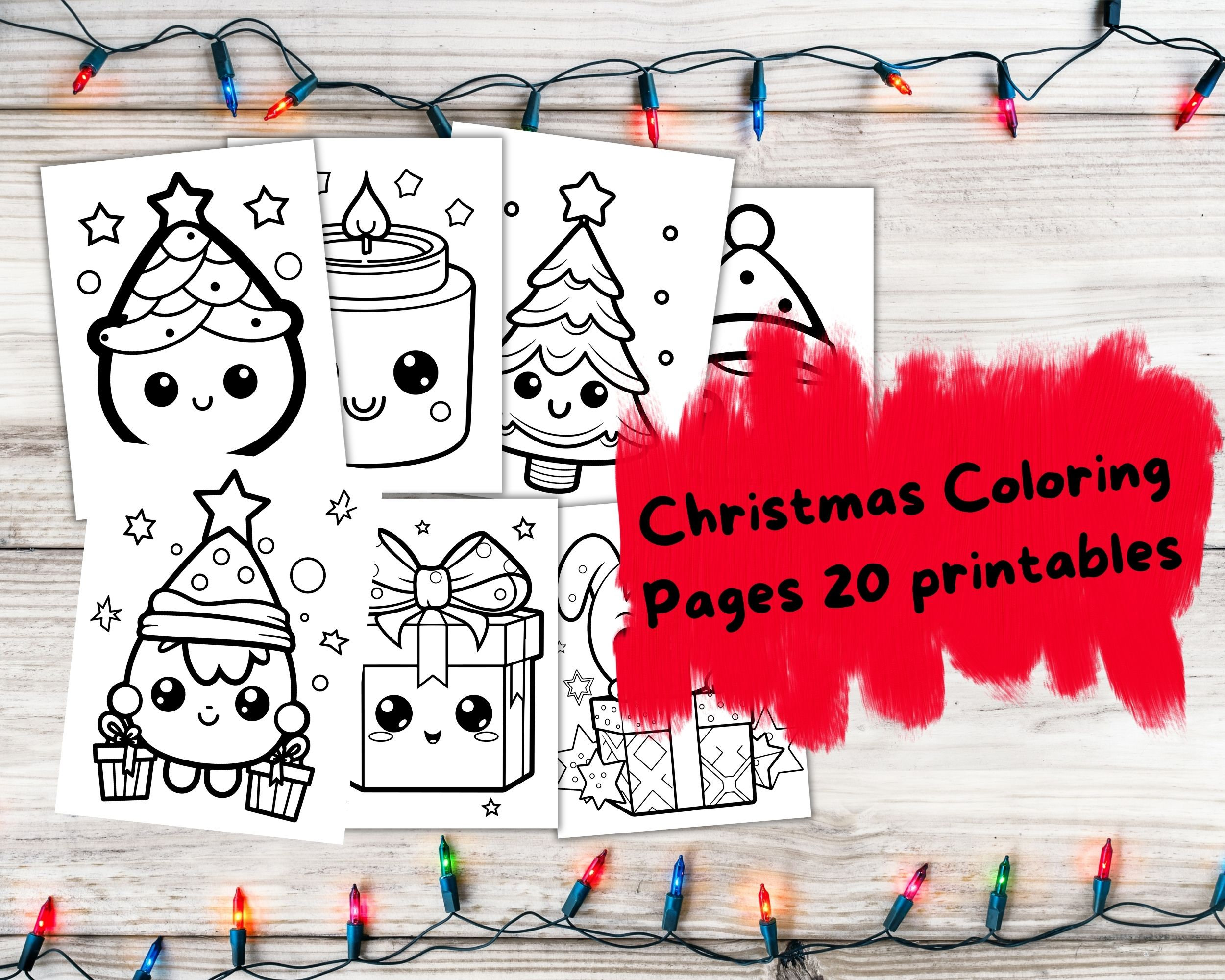 Christmas Coloring Pages,kawaii Christmas Coloring Pages,printable ...