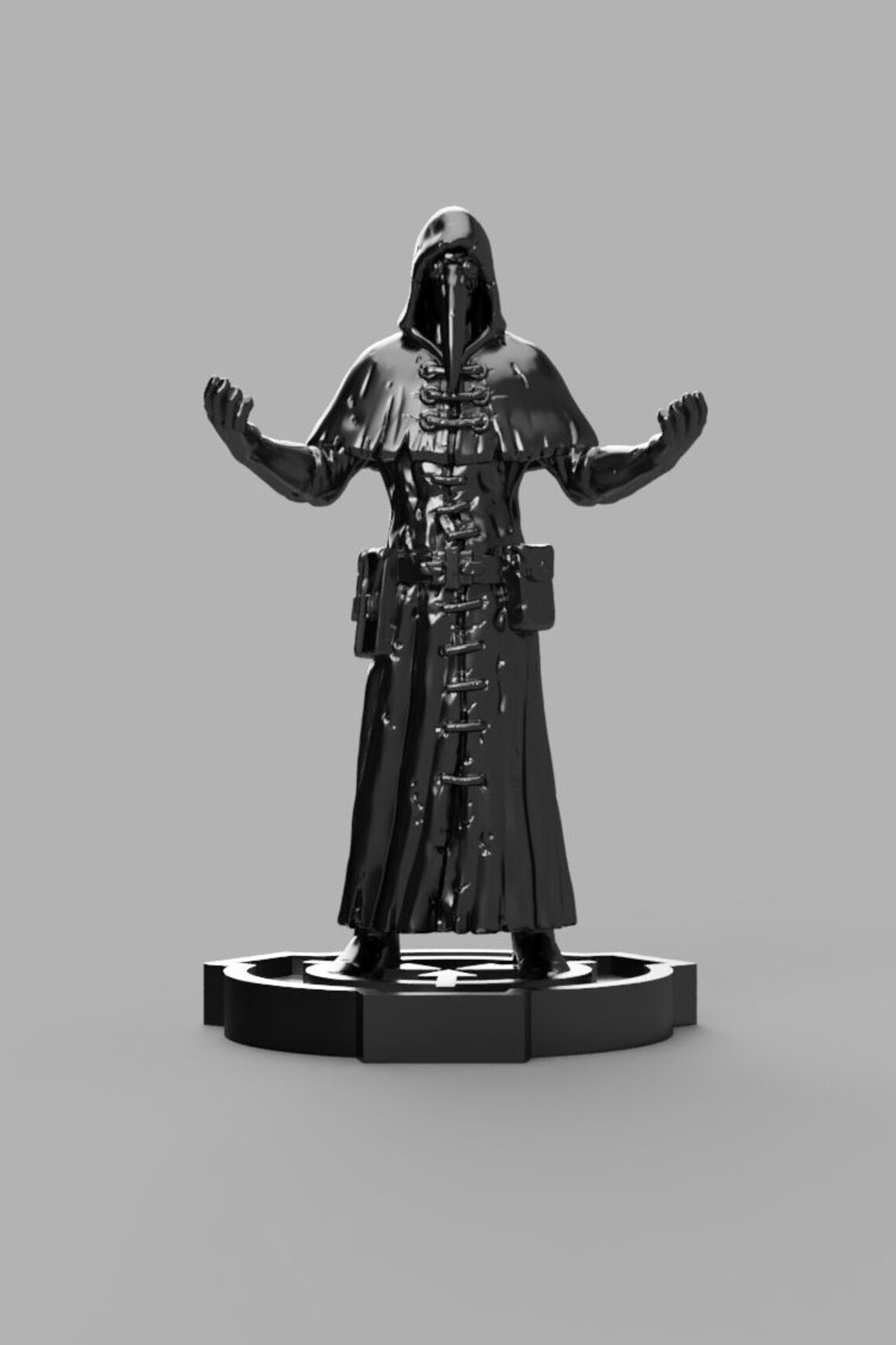 SCP 049 Plague Doctor STL for 3d Printing - Etsy