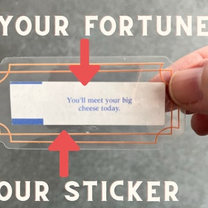 Art Deco Fortune Cookie Frame Sticker - Etsy