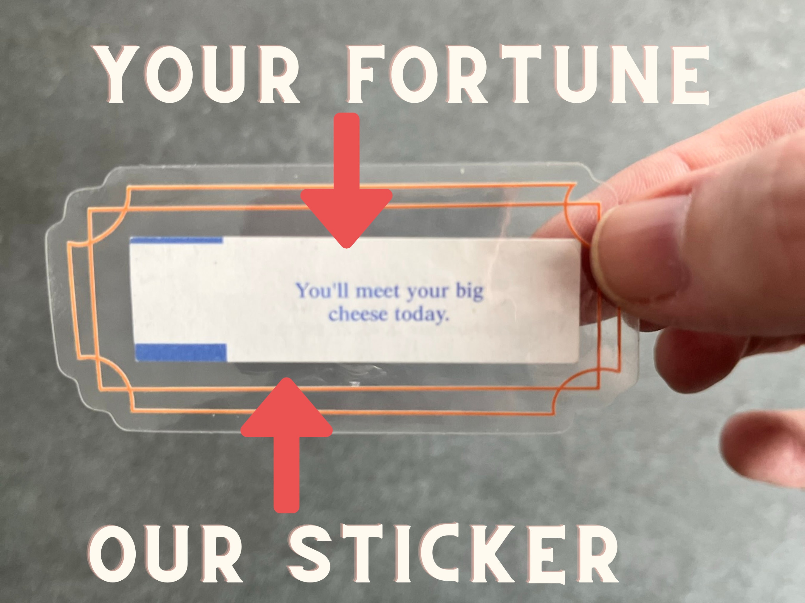 Art Deco Fortune Cookie Frame Sticker - Etsy