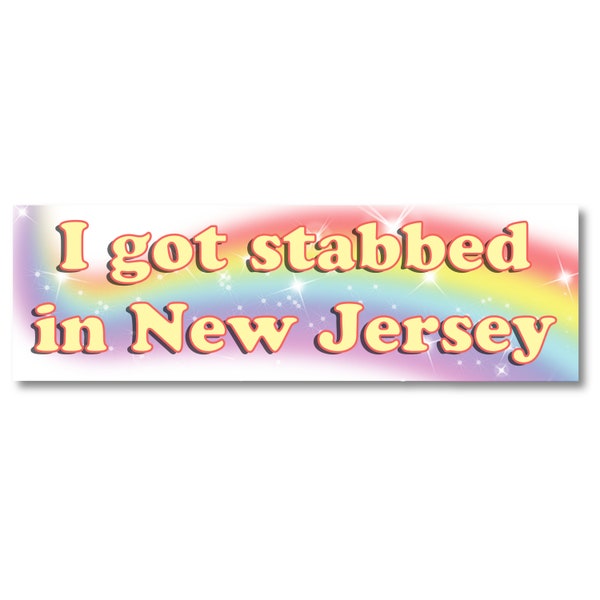 New Jersey Bumper Sticker - Etsy