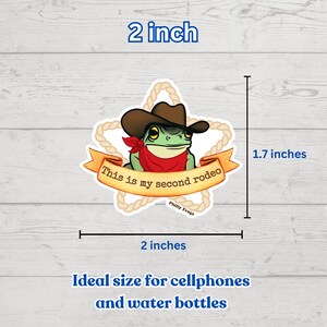 This is My Second Rodeo Vinyl Sticker - Western Cowboy Dumpy White’s ...