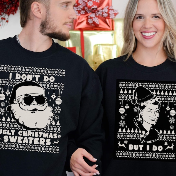 Matching Christmas Couples Sweaters - Etsy
