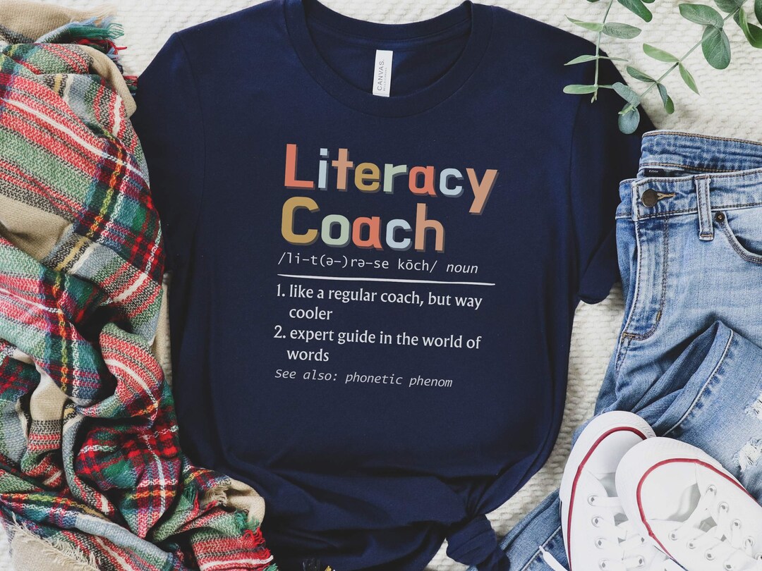 Literacy Coach Shirt for Back to School, School Reading Aide T-shirt ...