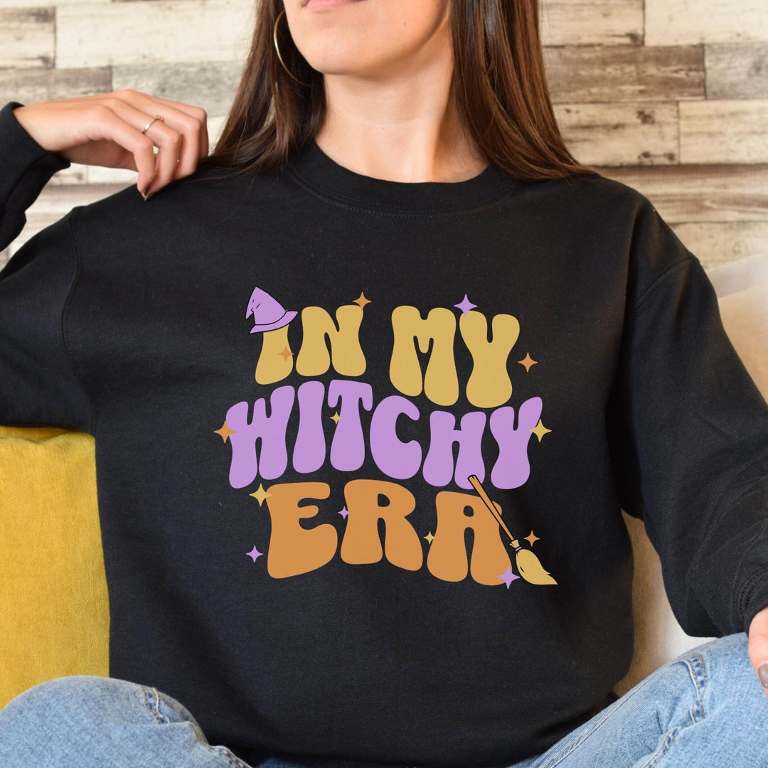 In My Witchy Era Halloween Sweater, Funny Halloween Sweatshirt for Fall ...