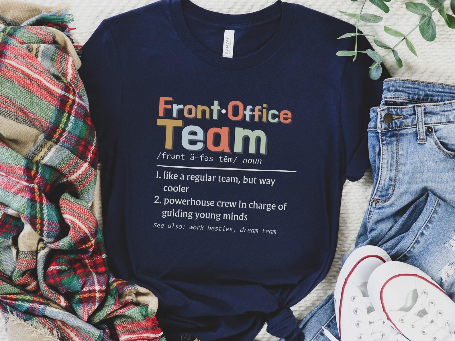 School Office Team Shirt Front Office Squad T-shirt - Etsy