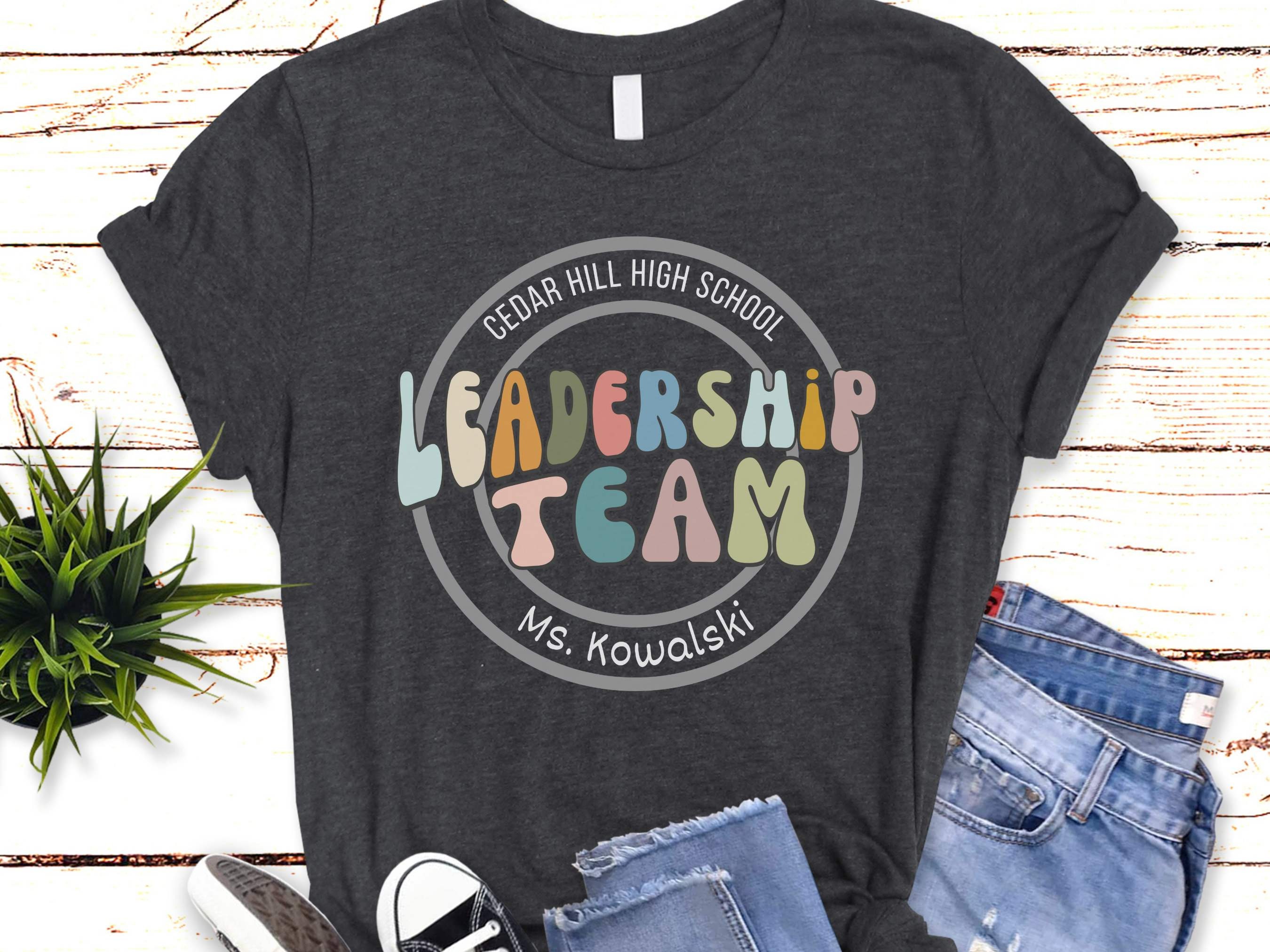 Custom School Leadership Team Shirts, Matching Personalized Tshirts ...