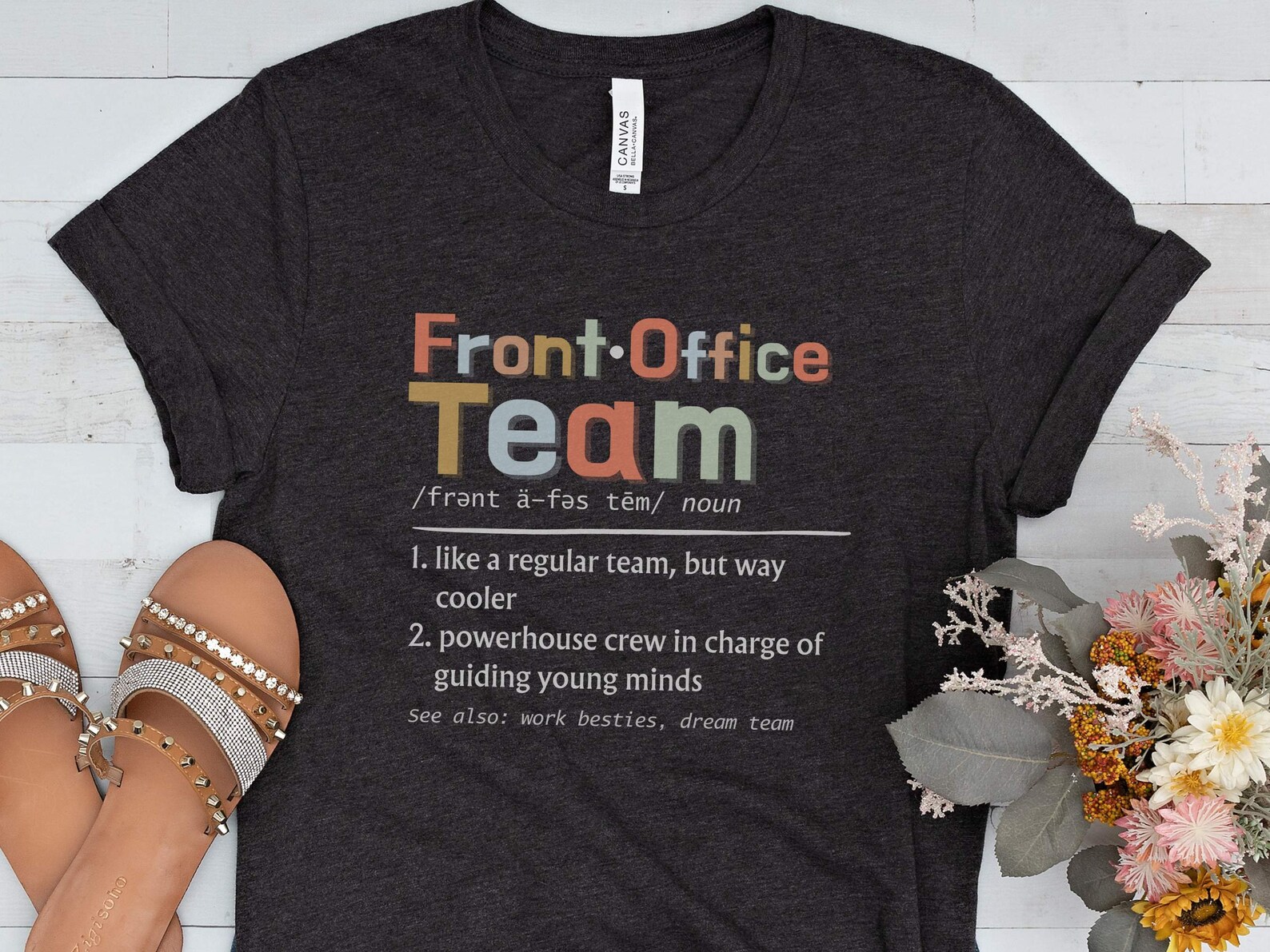 School Office Team Shirt Front Office Squad T-shirt - Etsy