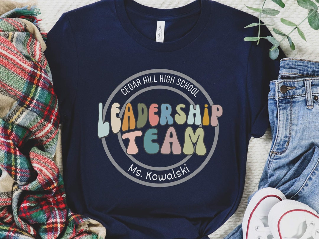 Custom School Leadership Team Shirts, Matching Personalized Tshirts ...