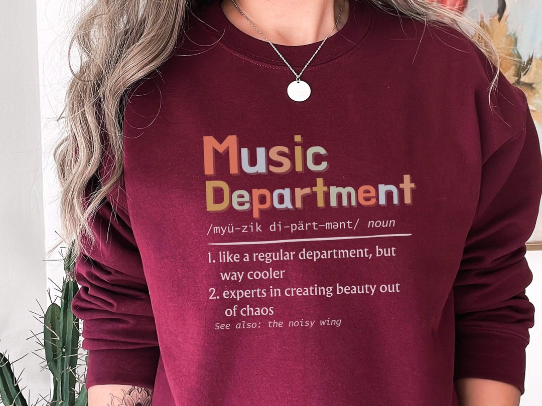 Matching Music Department Sweater, High School Music Teacher Team Back ...