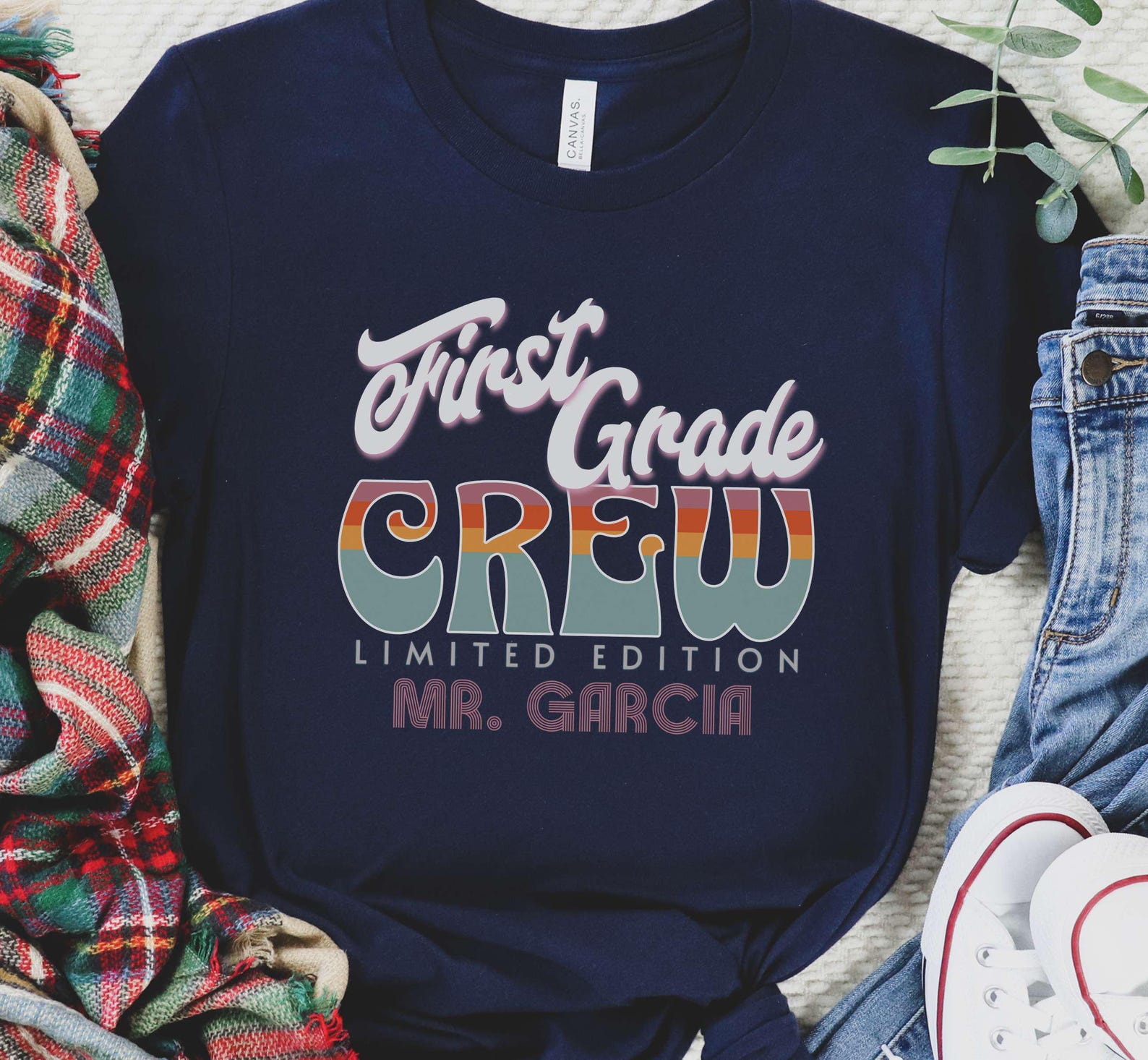 First Grade Teacher Shirt, 1st Grade Team T-shirt, First Grade Crew ...