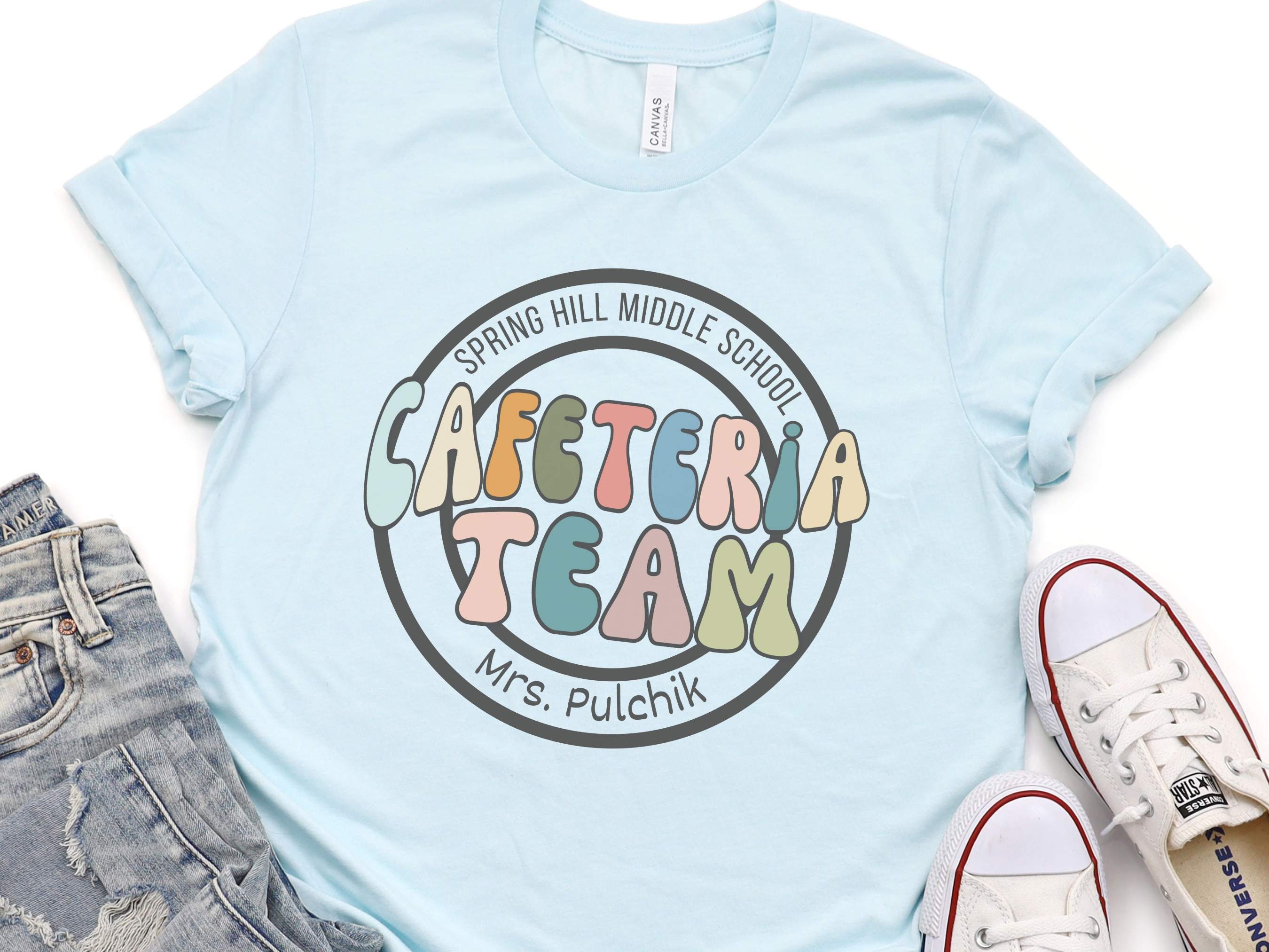 Custom Cafeteria Crew Shirts, Matching Personalized Lunch Lady Tshirts ...