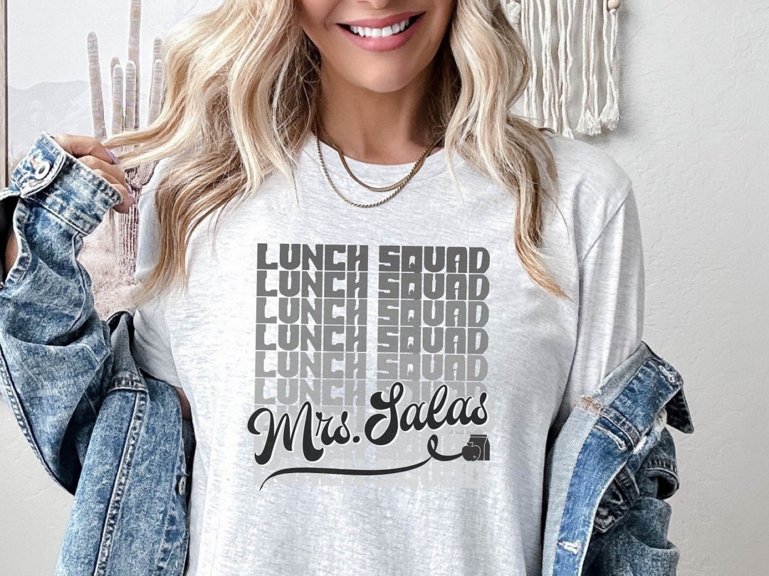 Custom Cafeteria Crew Shirts, Matching Personalized Lunch Room Tshirts ...