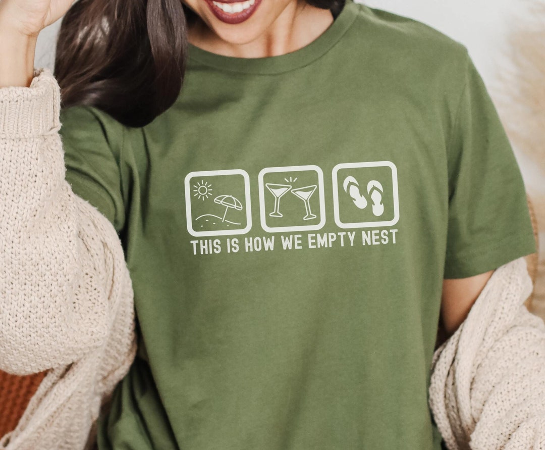 Empty Nester Beach Shirt, Matching Couple Travel Tshirts, Holiday Vacation T-shirts, Friends ...