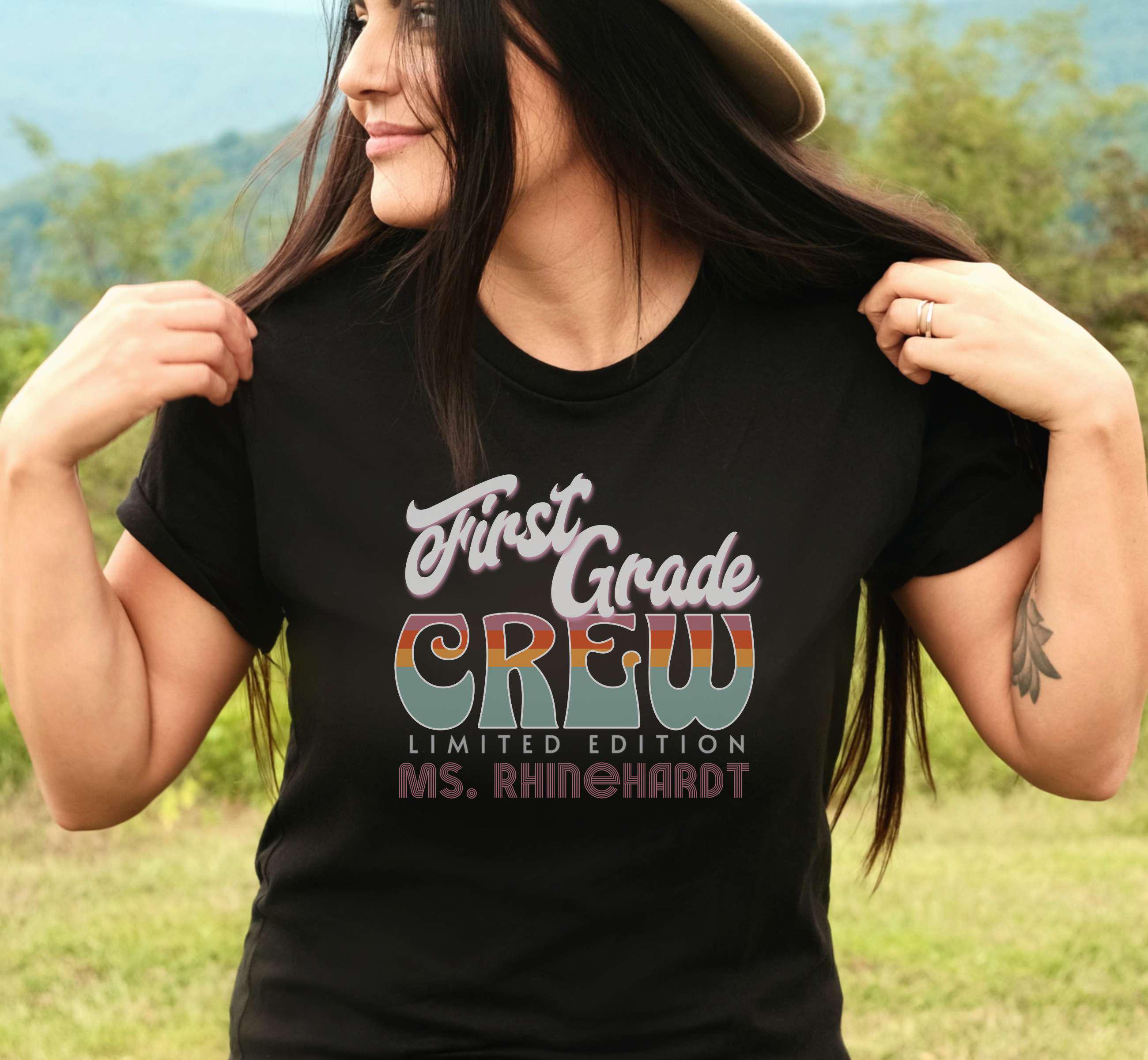 First Grade Teacher Shirt, 1st Grade Team T-shirt, First Grade Crew ...