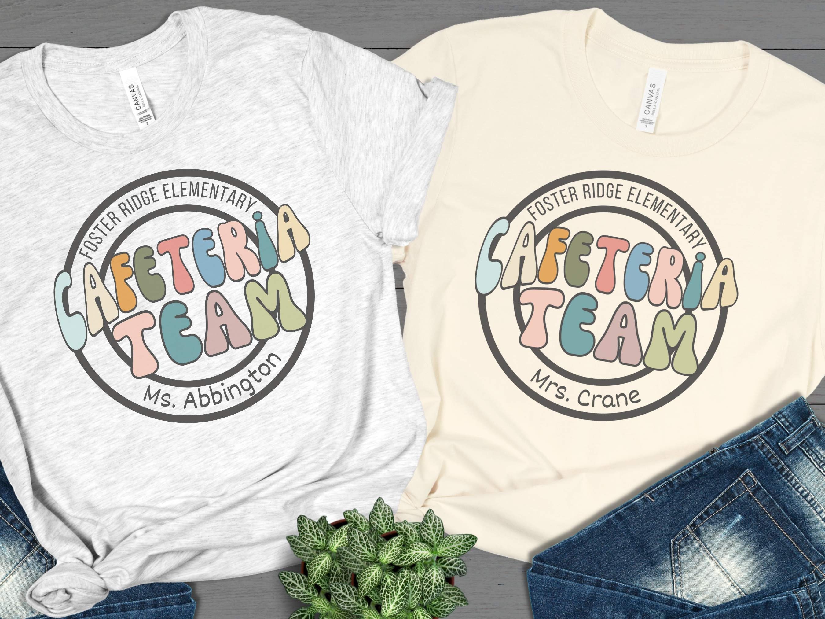 Custom Cafeteria Crew Shirts, Matching Personalized Lunch Lady Tshirts ...