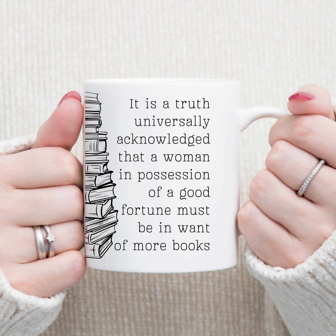Jane Austen Gift Mug for Readers, Jane Austen Pride and Prejudice Tea ...