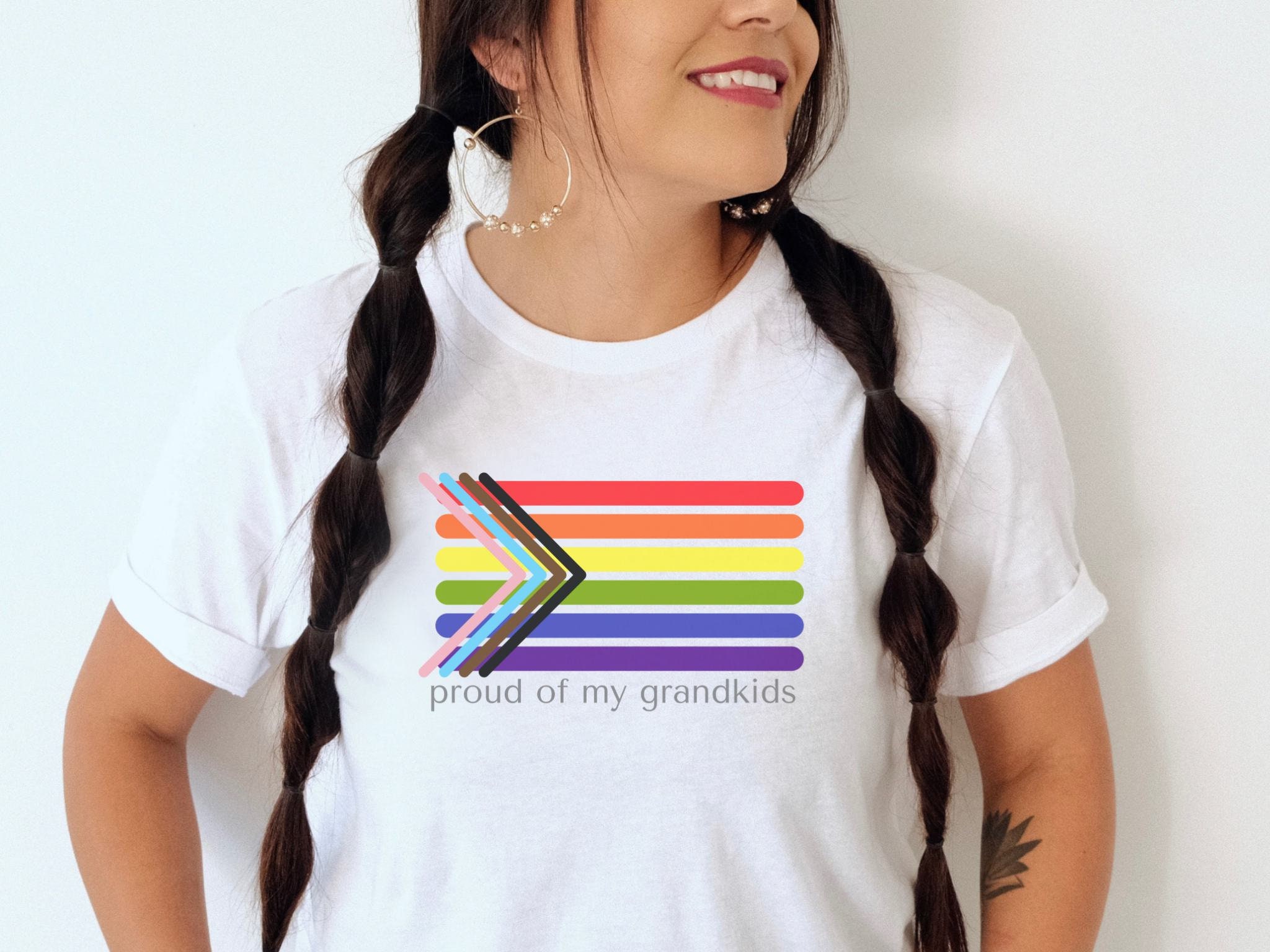 Progress Pride Flag Shirt Proud Grandparent Tee Rainbow Flag - Etsy