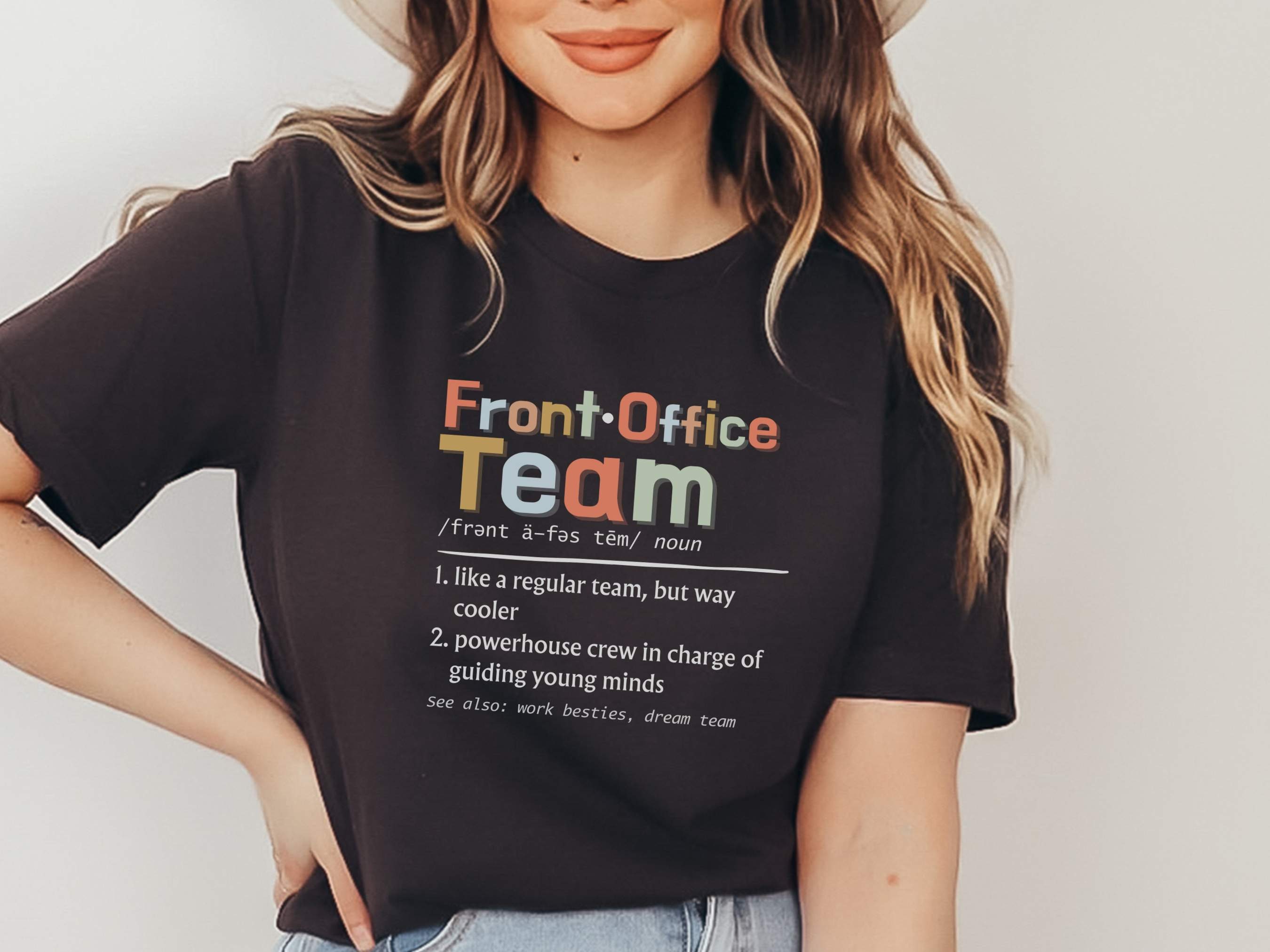 School Office Team Shirt Front Office Squad T-shirt - Etsy