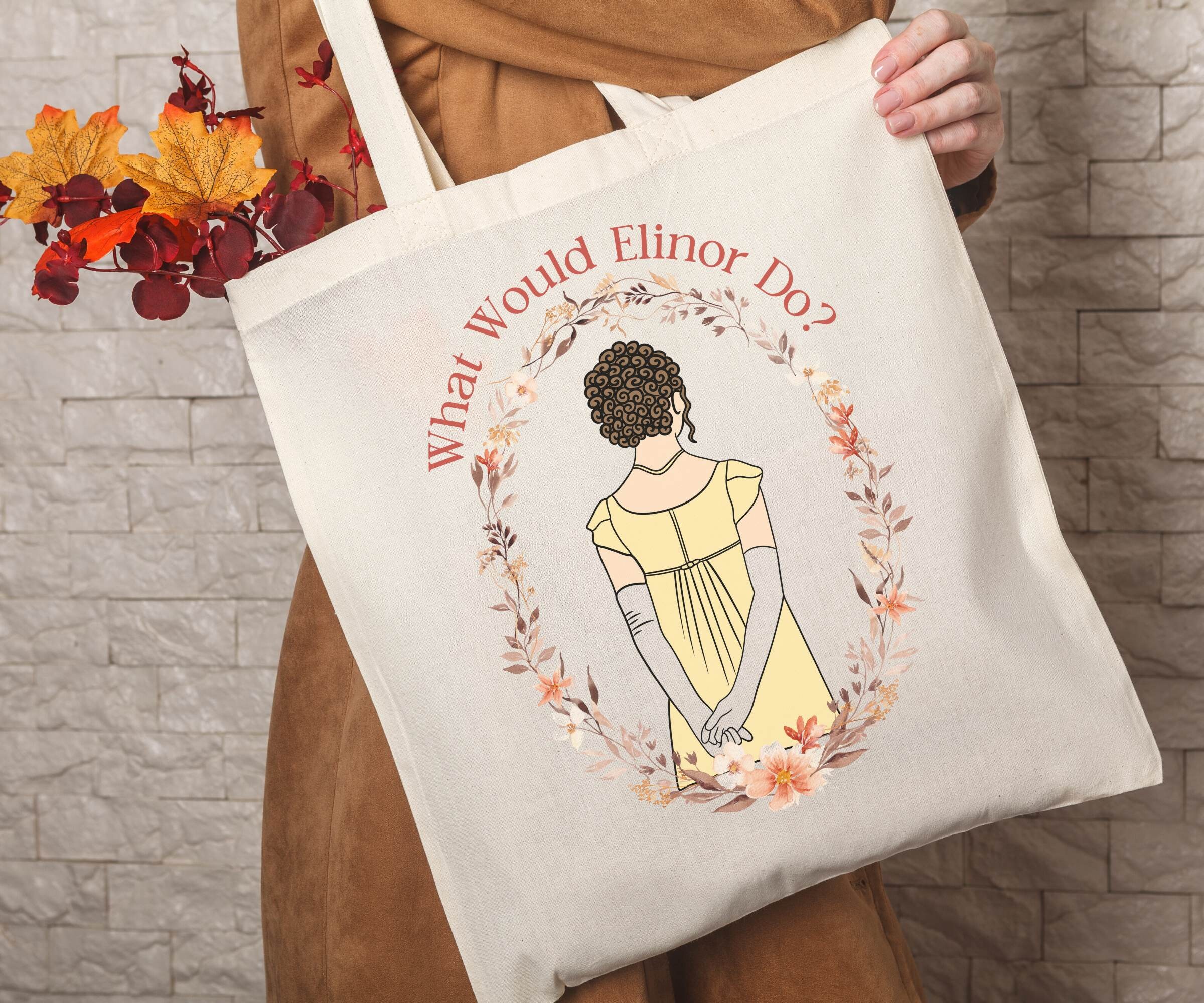 Jane Austen Gift Tote Bag for Readers, Jane Austen Sense and ...