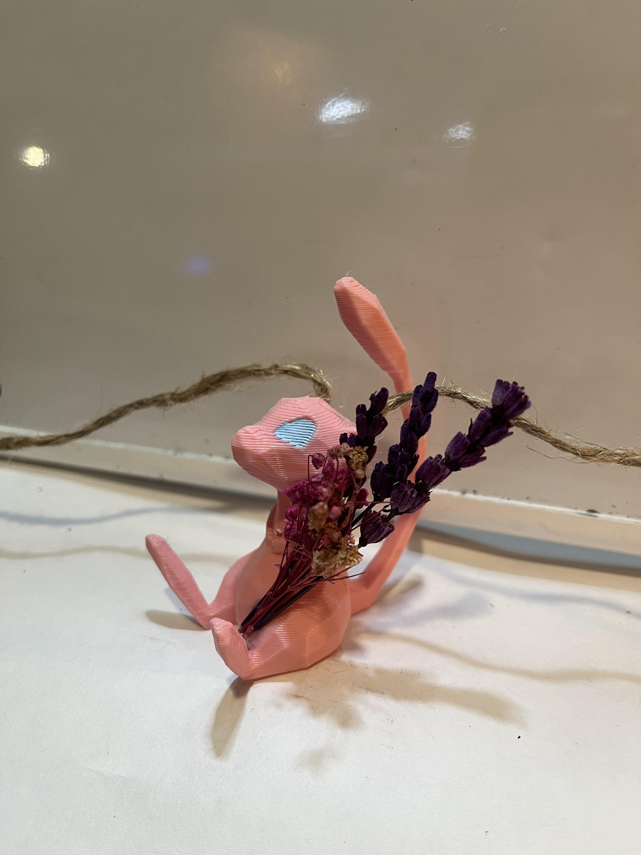 Tiny Mew Accessory, Cute Swing Little Pokemon, Preserved Flowers ...