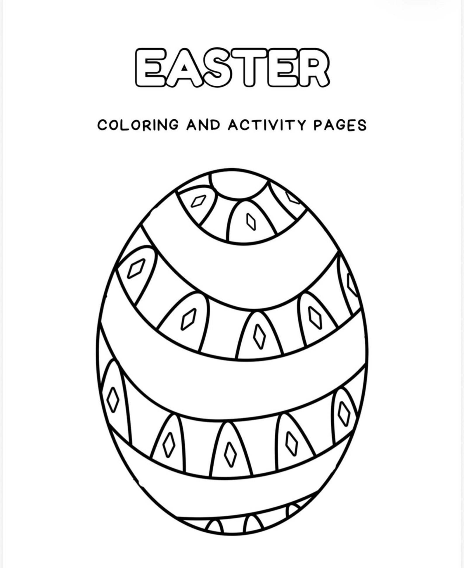 Easter Coloring & Activity Pages – Printable Easter Fun for Kids - Etsy