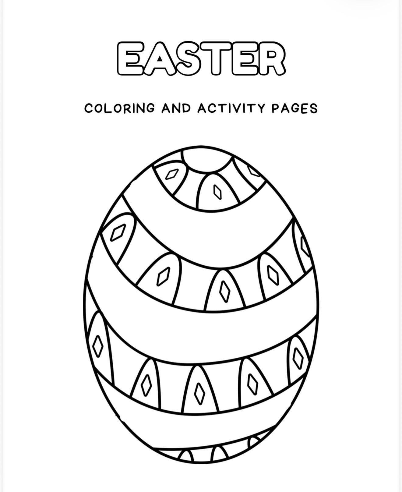Easter Coloring & Activity Pages – Printable Easter Fun for Kids - Etsy