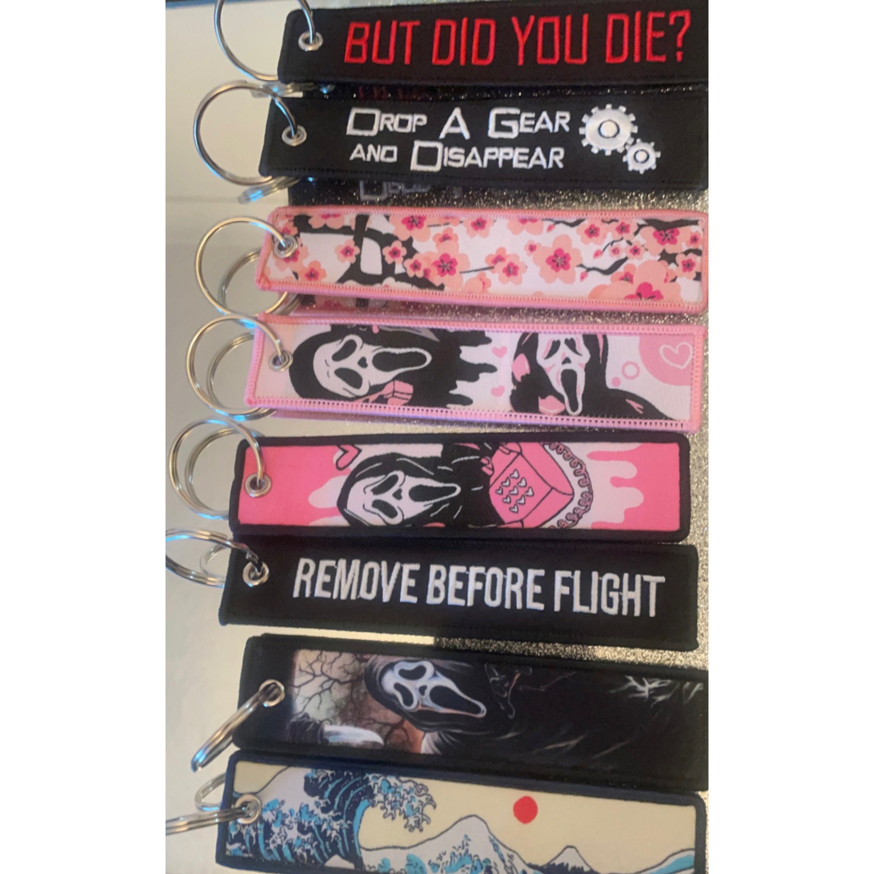 Great Wave Jet Tag JDM Keyring Wave Key Chain - Etsy