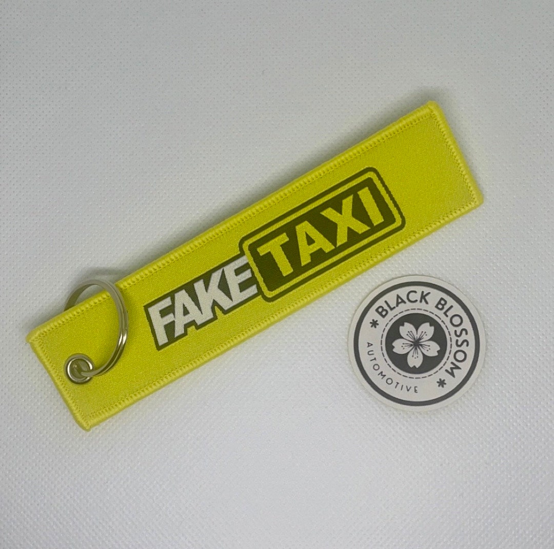Yellow Fake Taxi Jet Tag | JDM Keyring | Key Chain - Etsy
