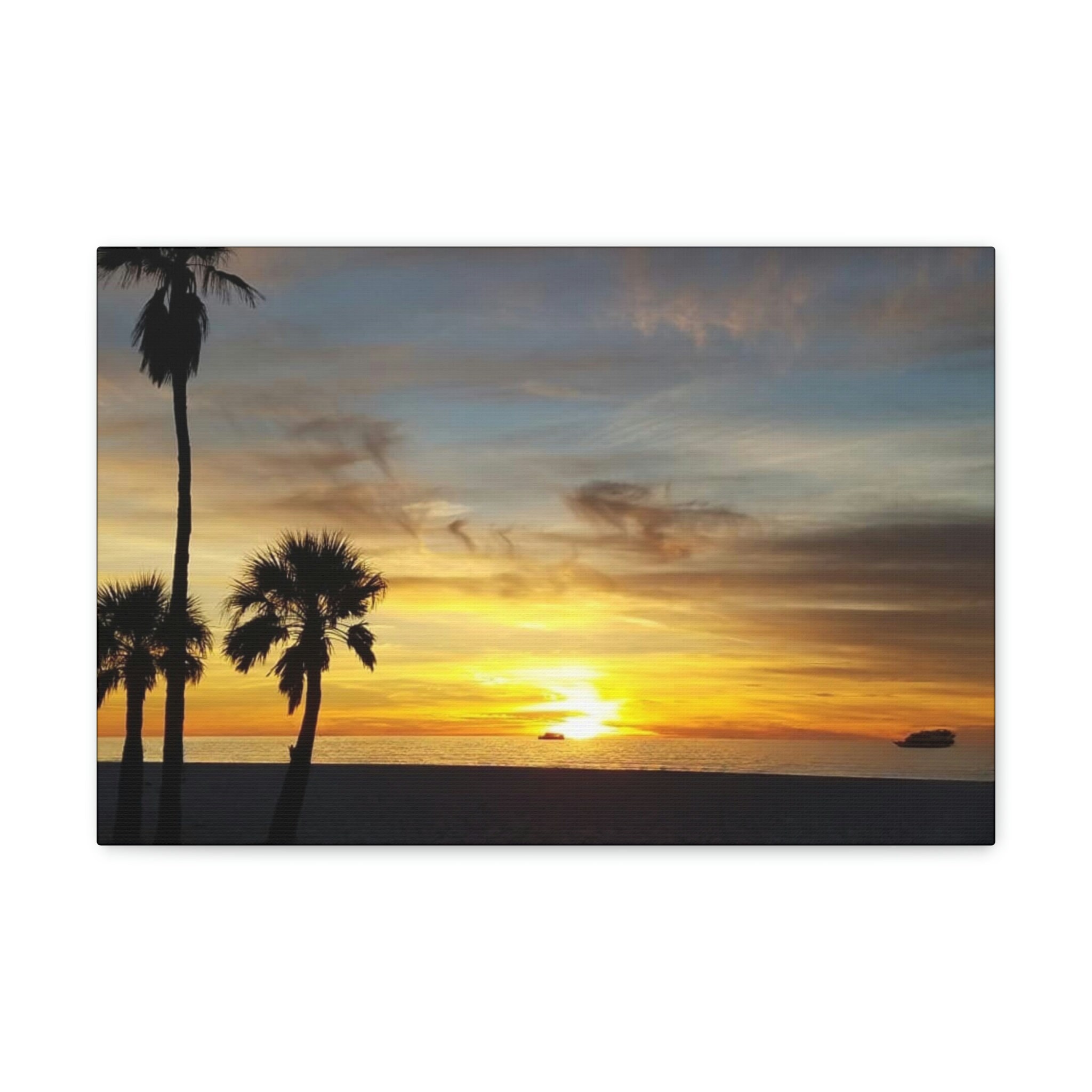Clearwater Beach Sunset, Sunset Canvas Print, Sunset Photo Canvas ...