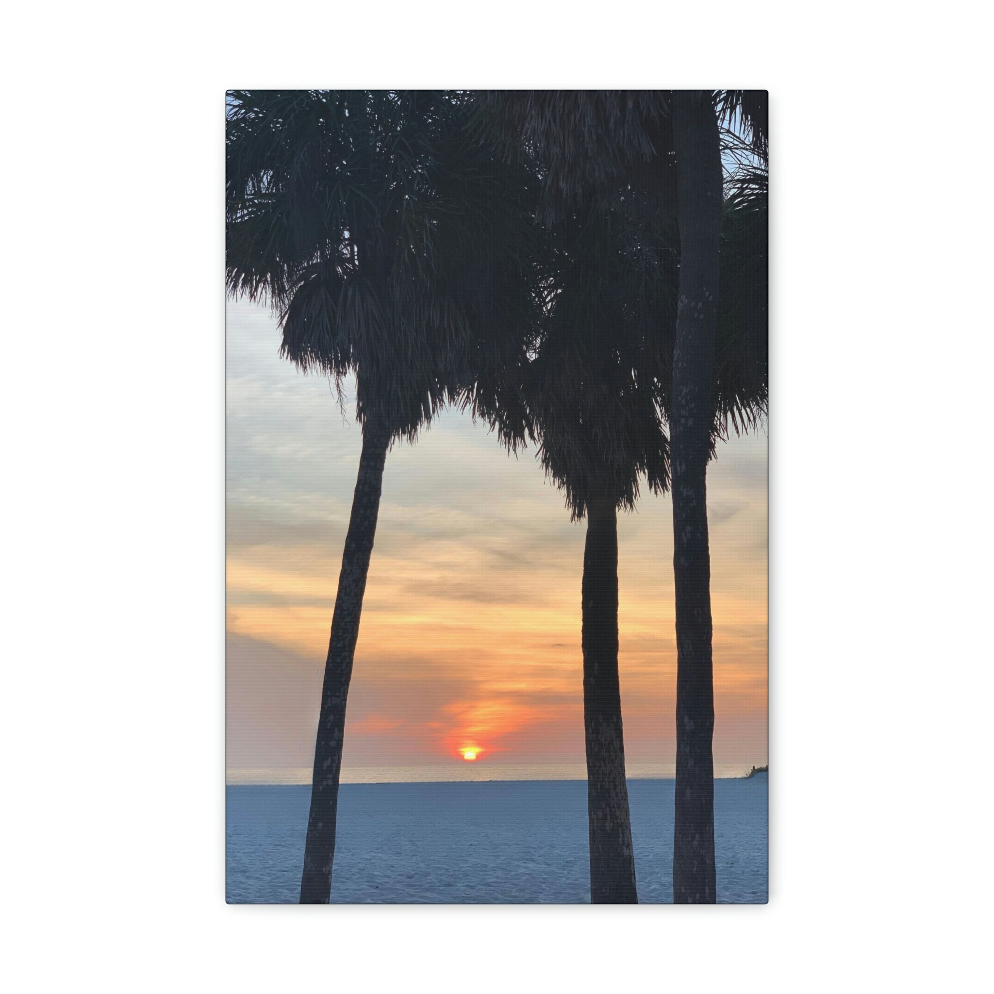 Clearwater Beach Sunset, Sunset Photo Canvas, Office Decor, Home Decor ...