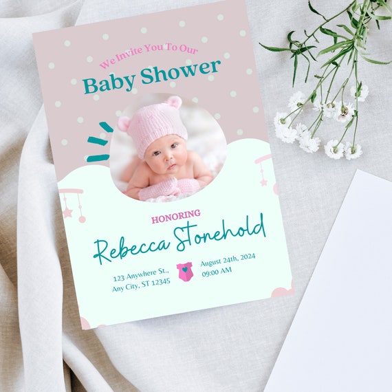 Free Custom Baby Shower Invitation Templates Fotor, 56% OFF