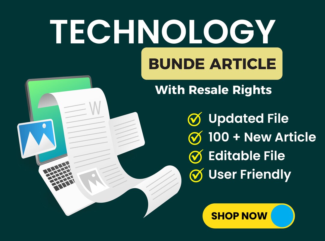 Technology Bundle Article With Resell Rights - Etsy