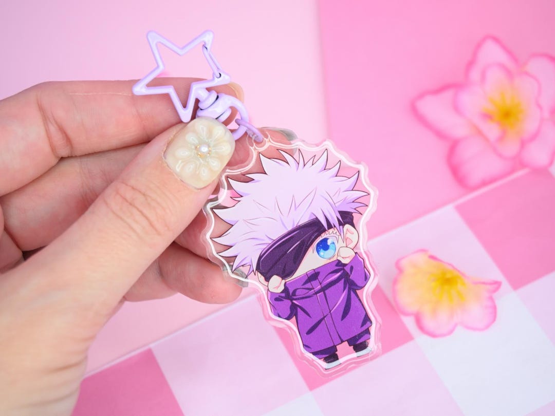 Gojo JJK Keychain Anime Manga Sukuna - Etsy