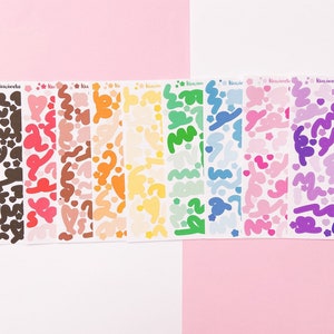 Colorful Confetti Sticker Sheets Toploaders Journaling Polcos - Etsy