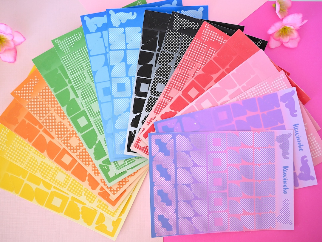 Corner Shapes Sticker Sheets Toploaders Journaling Polcos - Etsy