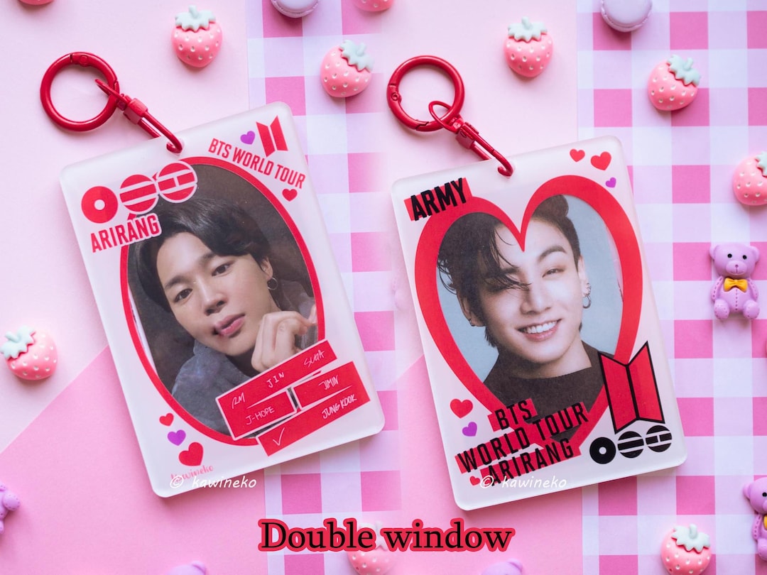 Tour Double Window Pc Holder Bias Acrylic Card Holder Kpop Photocard ...