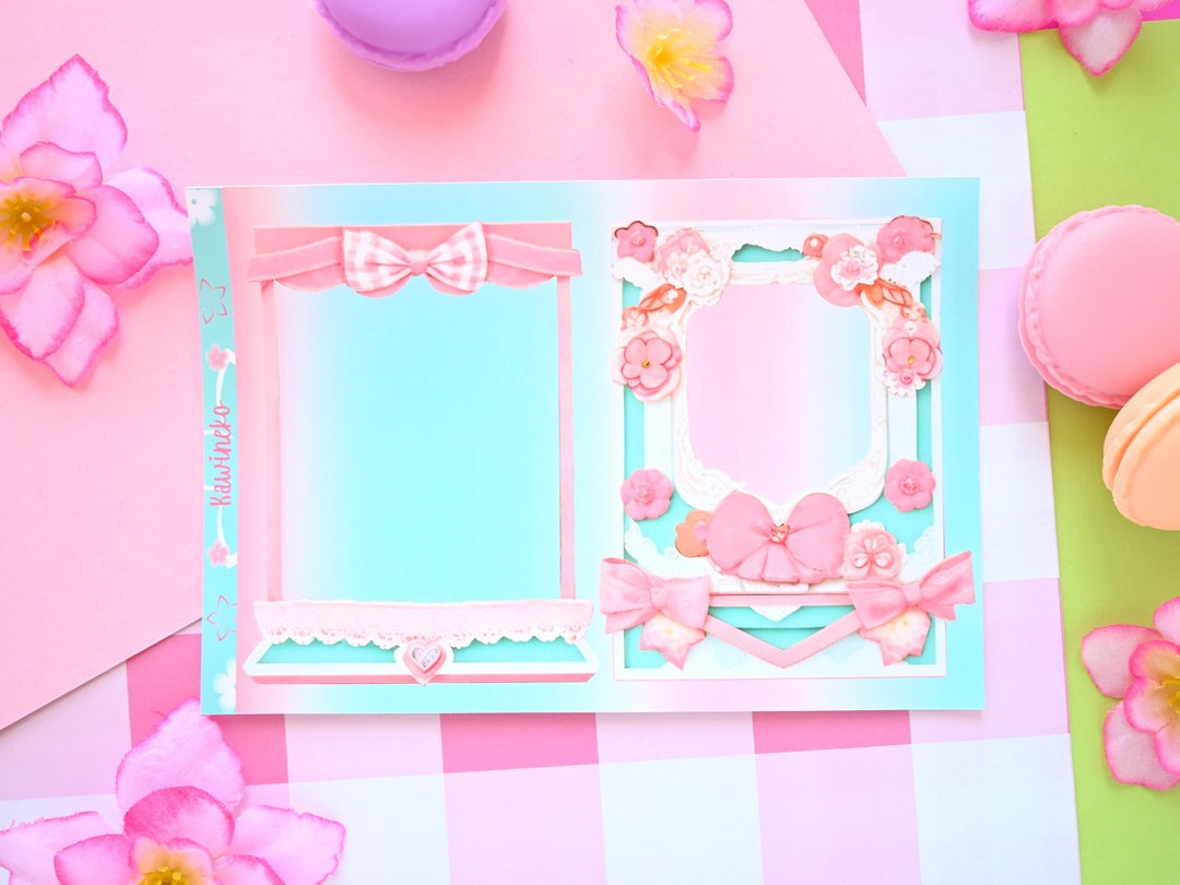 Cute Kawaii Frames With Sticker Sheet Top Loaders Polcos - Etsy