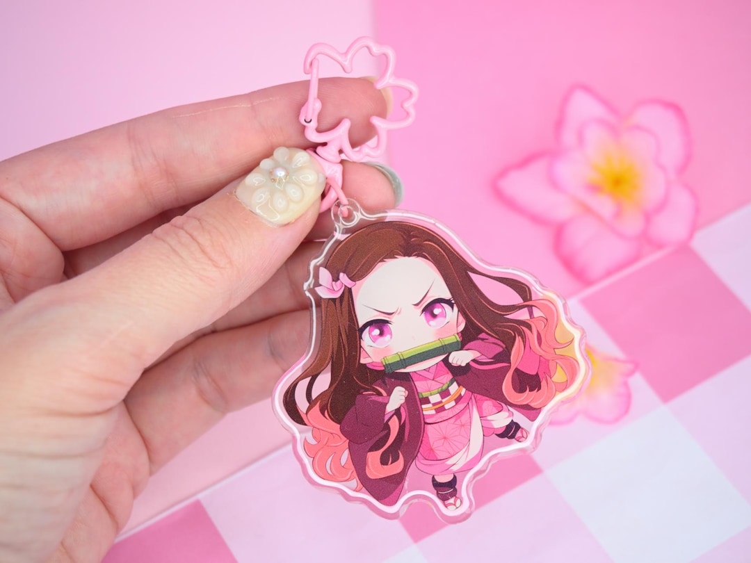 Keychain Nezuko Demon Anime Manga - Etsy