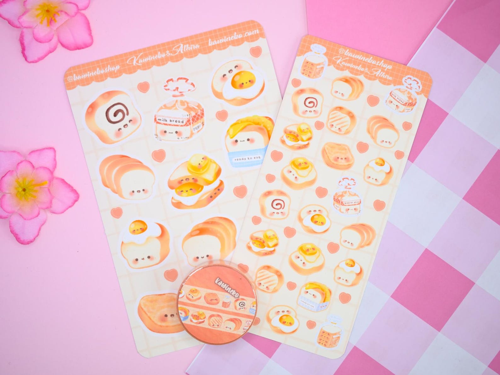 Cute Loaf Bread Cafe Sticker Sticker Sheet Polcos Toploaders Deco ...