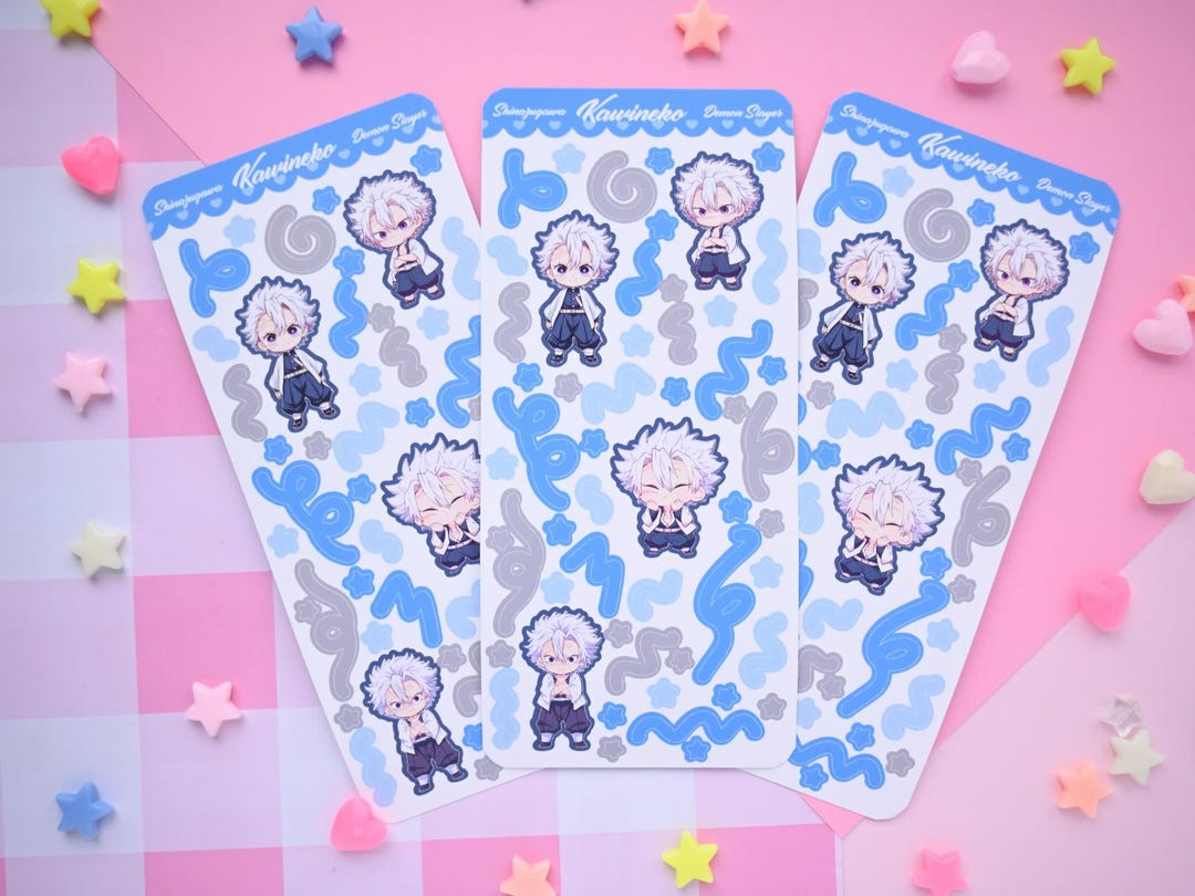 Sanemi Shinazugawa Demon Anime Deco Sticker Sheet Polcos Journaling ...