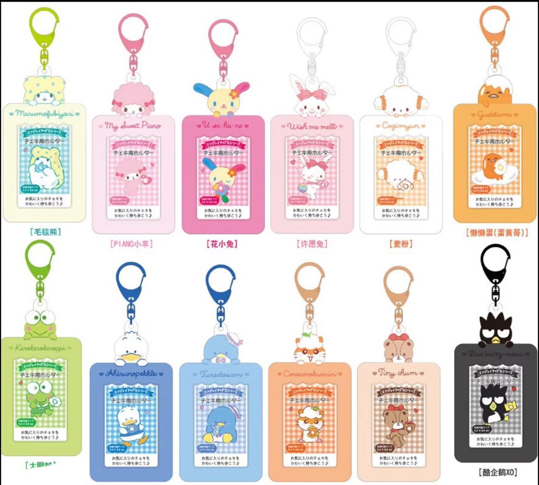 Kawaii Pvc Pc Card Holder Kpop Photocard Holder Cardholder Keychain ...