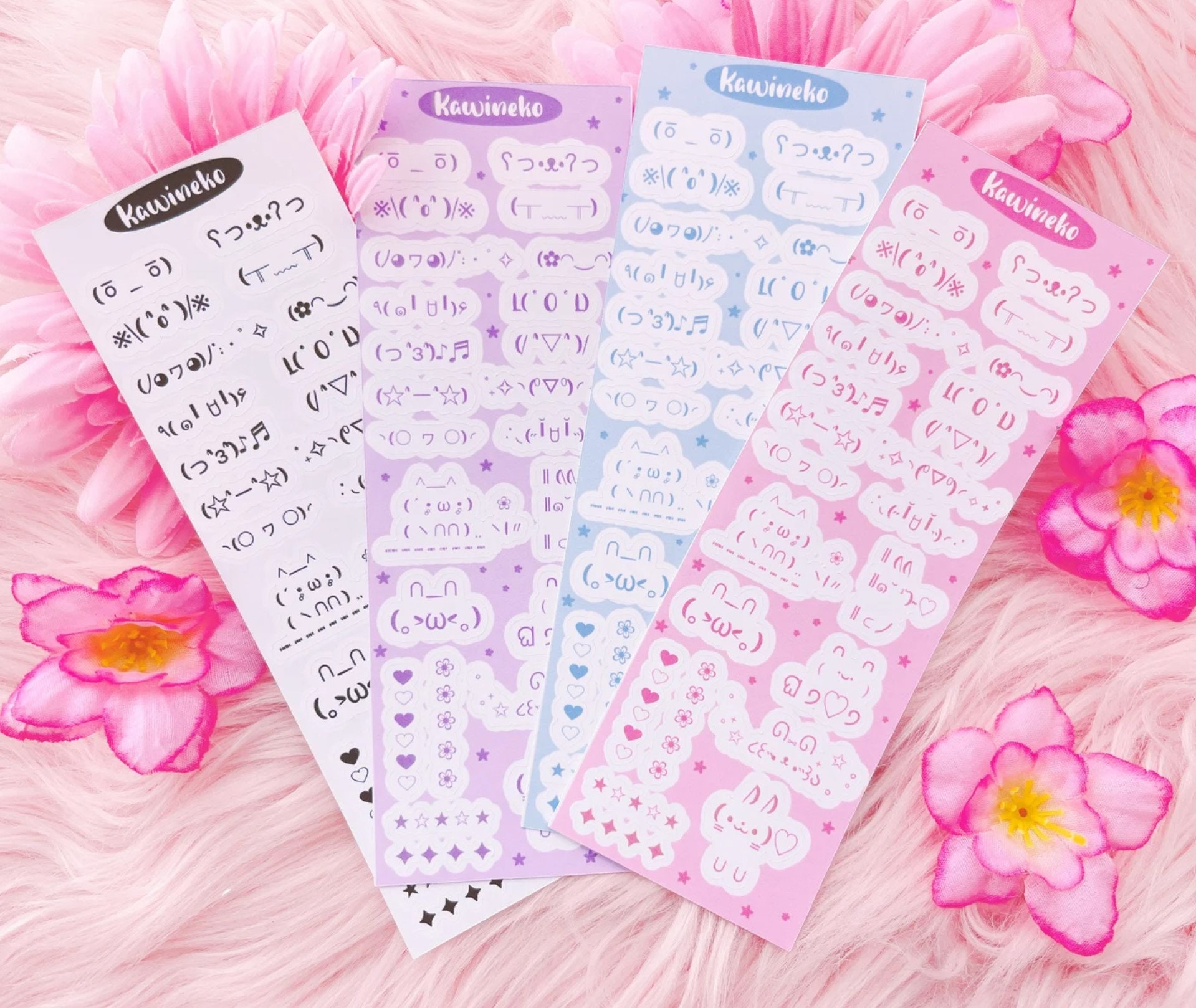 Cute Ascii Art Sticker Sheets Deco Polcos Toploaders Journal - Etsy