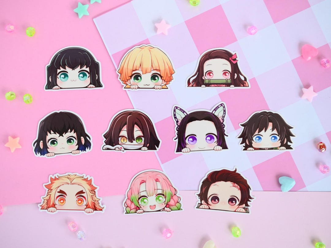 Waterproof Vinyl Stickers Die Cut Anime - Etsy