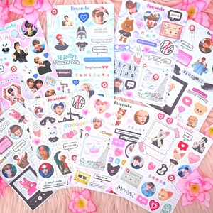 Kpop Sticker Sheets Core - Etsy